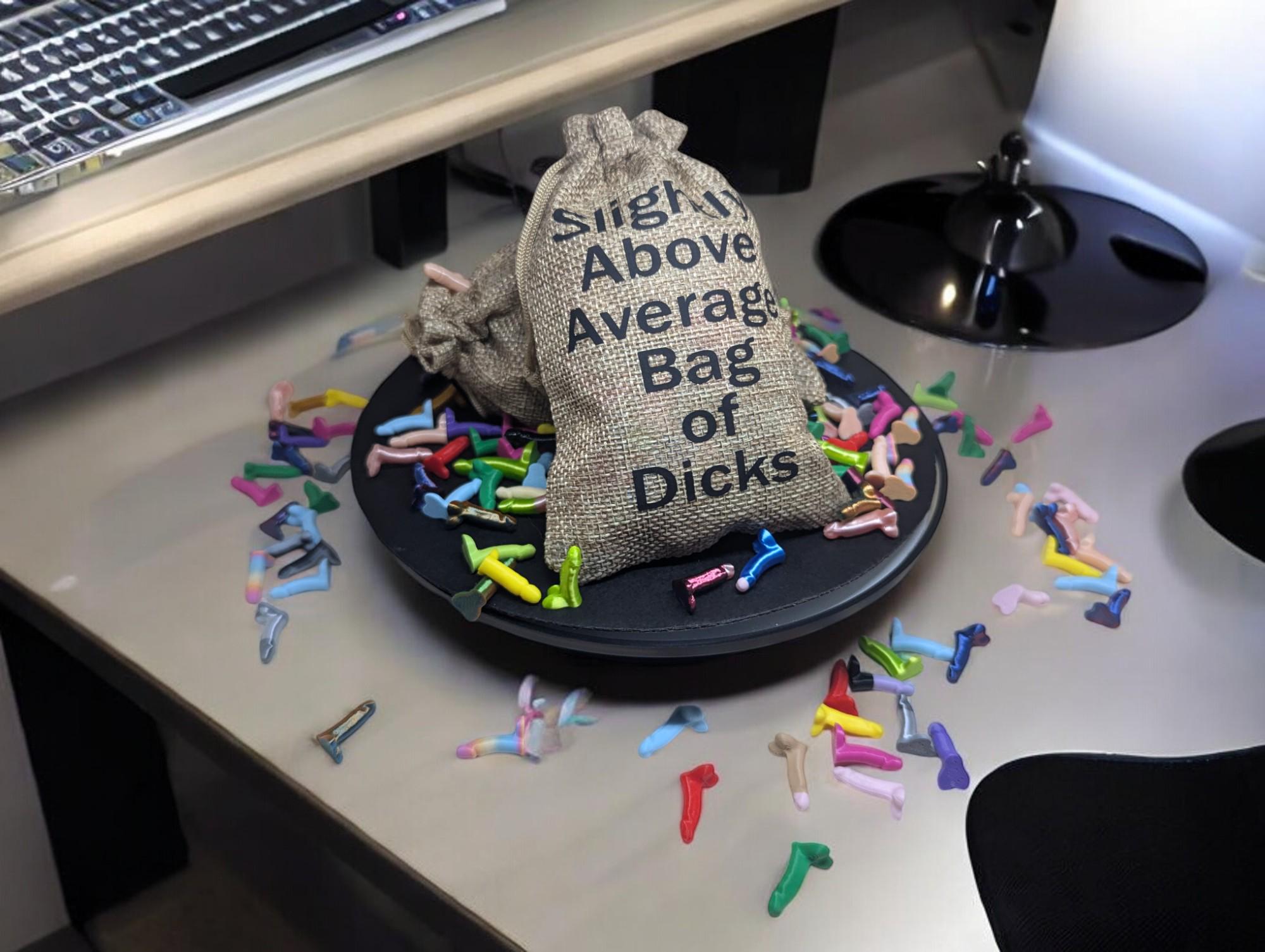 Slightly Above Average Bag of Dicks: Funny Gag Gift - Etsy