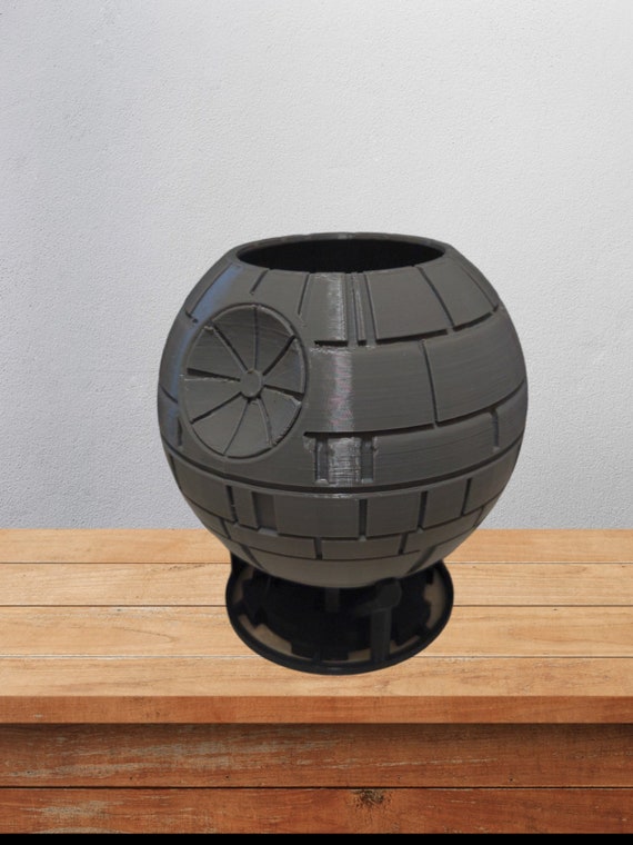 3D Printed Death Star Planter | Etsy