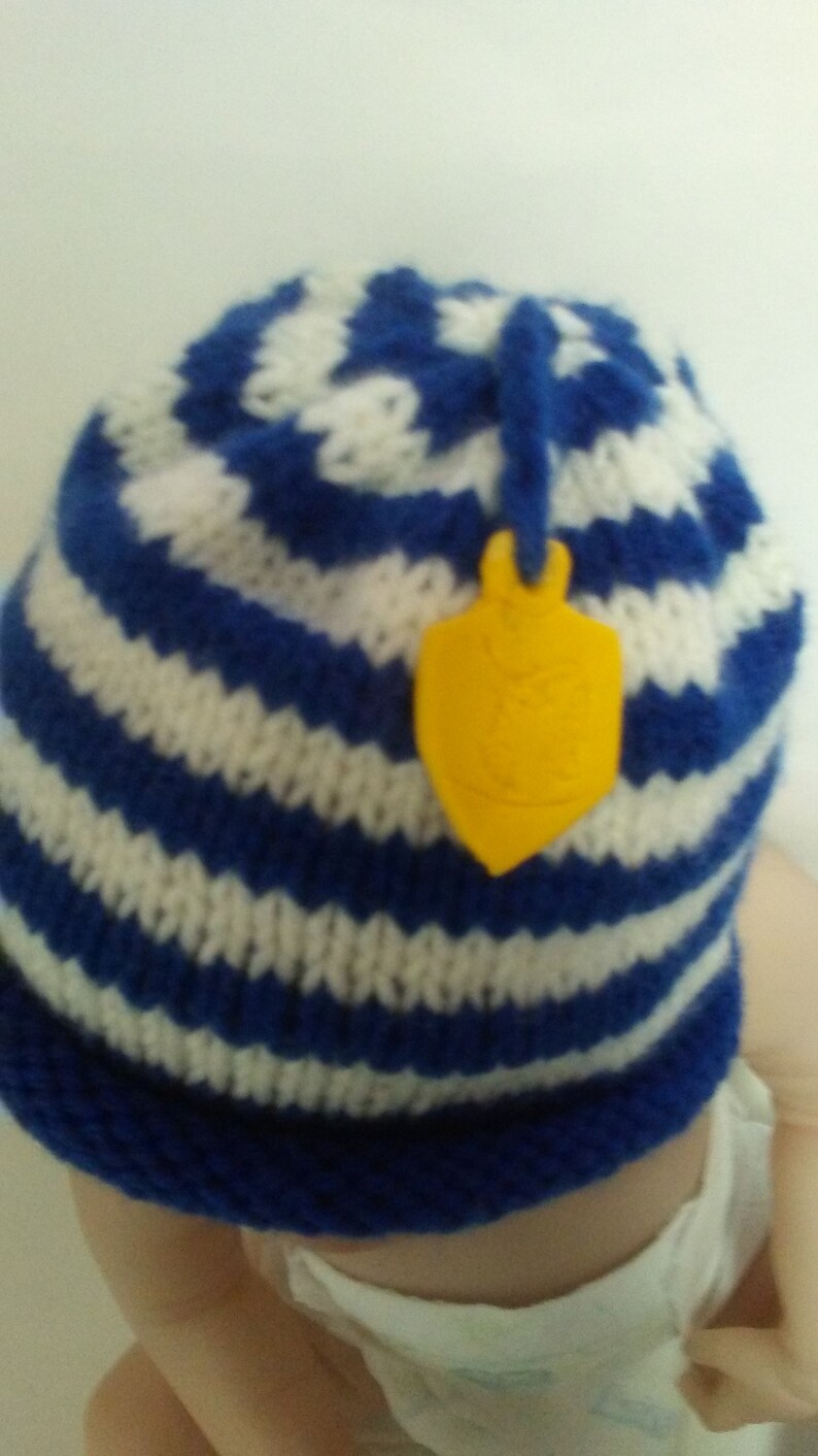 Hanukkah Hat, Hanukkah Baby Gift, Jewish Holiday, Dreidel Hat, Knit ...