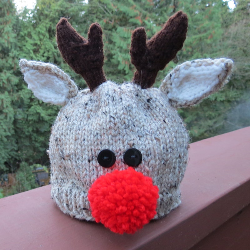 Reindeer Hat - Etsy