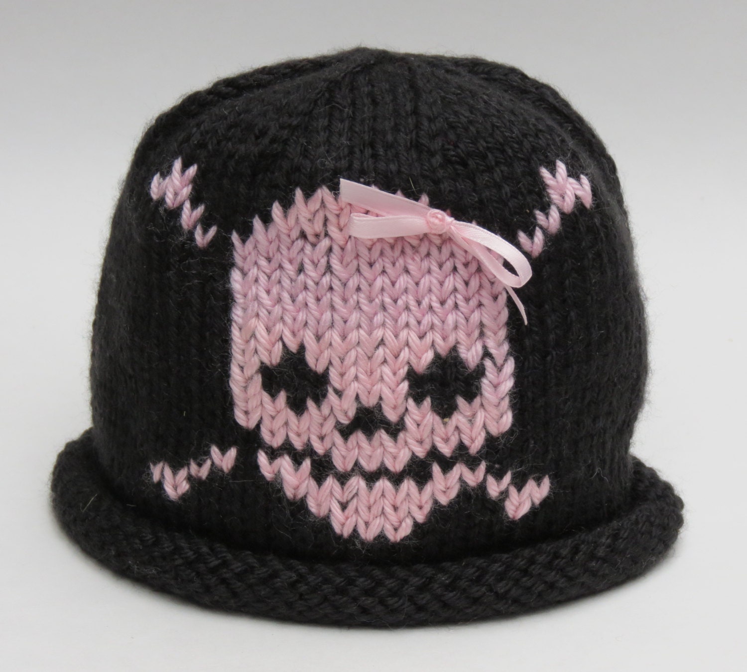 Skull Baby Beanie Goth Baby Gift Girl's Skull Hat - Etsy