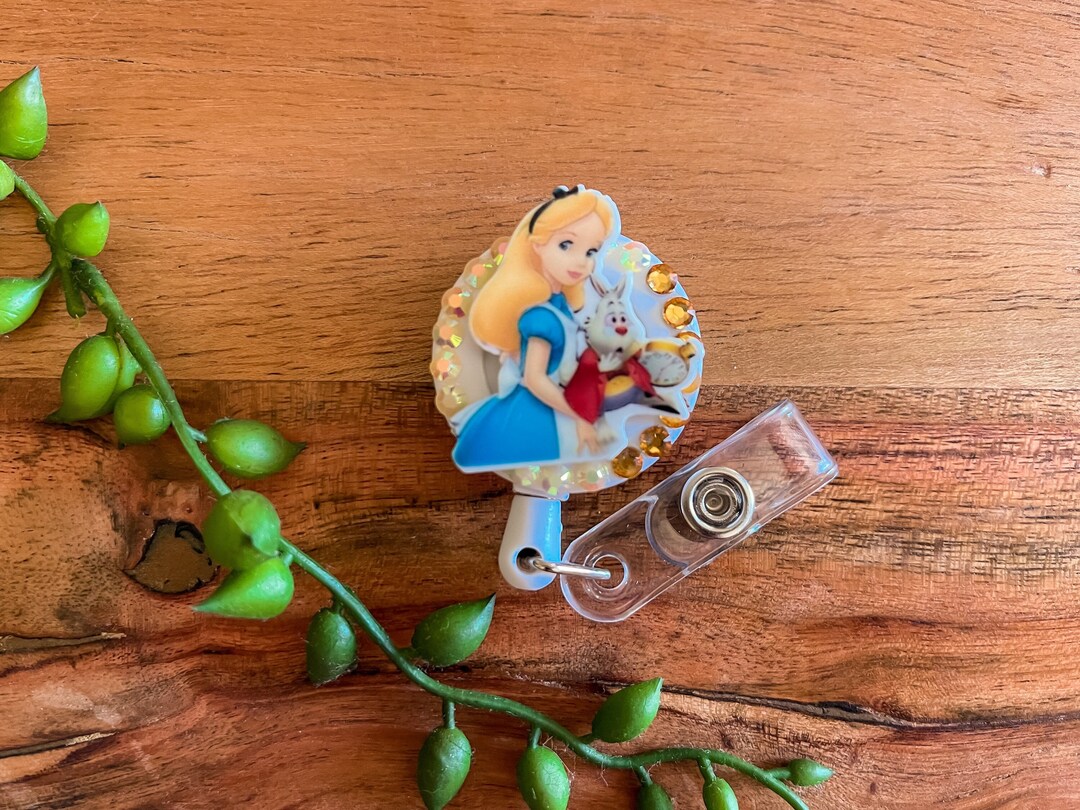 Alice Badge Reel Badge Holder Retractable Badge Reel ID Badge Clip ...