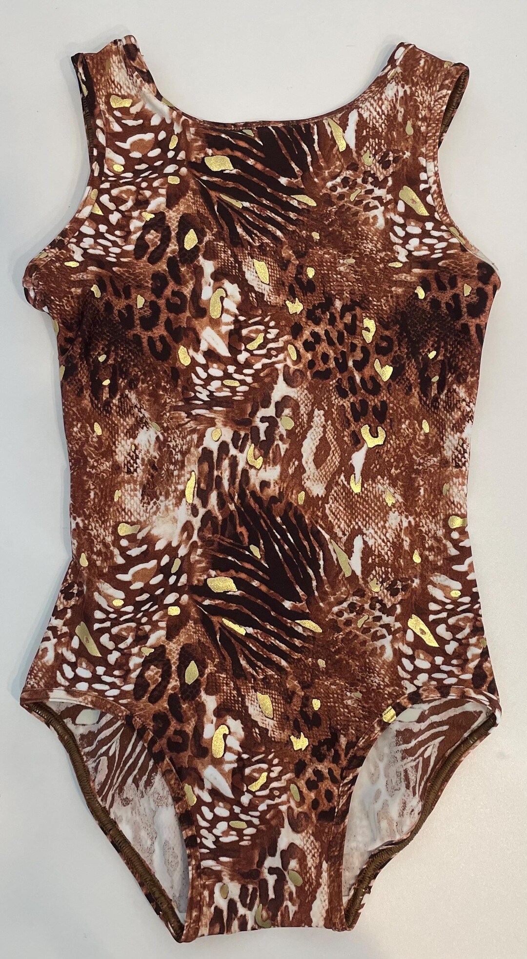 Leopard Kids Gymnastics Leotard, Custom Leotard, Personalized Dancewear ...