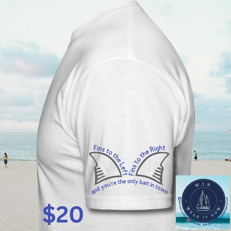 Jimmy Buffett Inspired,fins to the Left, Fins to the Right, Shark Fins ...