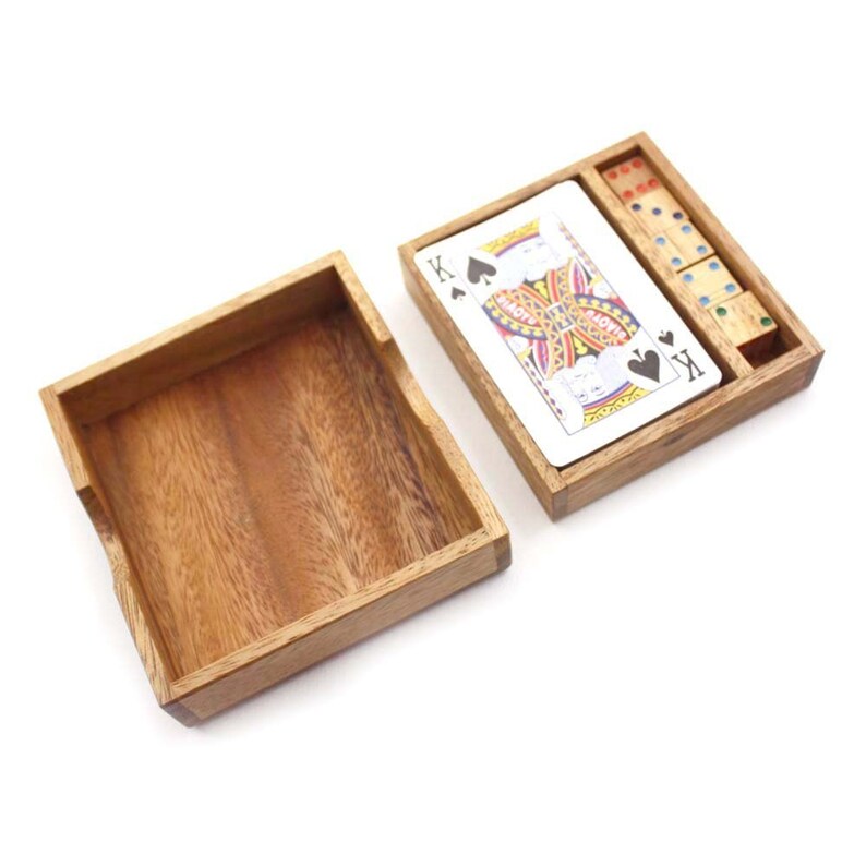 Wooden Toy : Playing Cards Box the Organic Natural Puzzle - Etsy