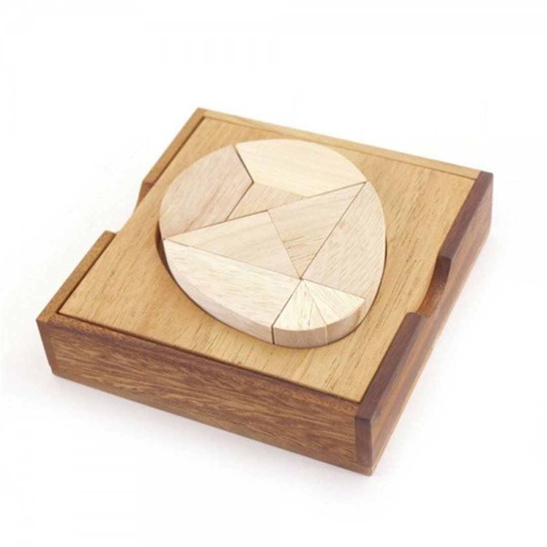 Wooden Toy : Egg Tangram Wooden Puzzle the Organic Natural - Etsy