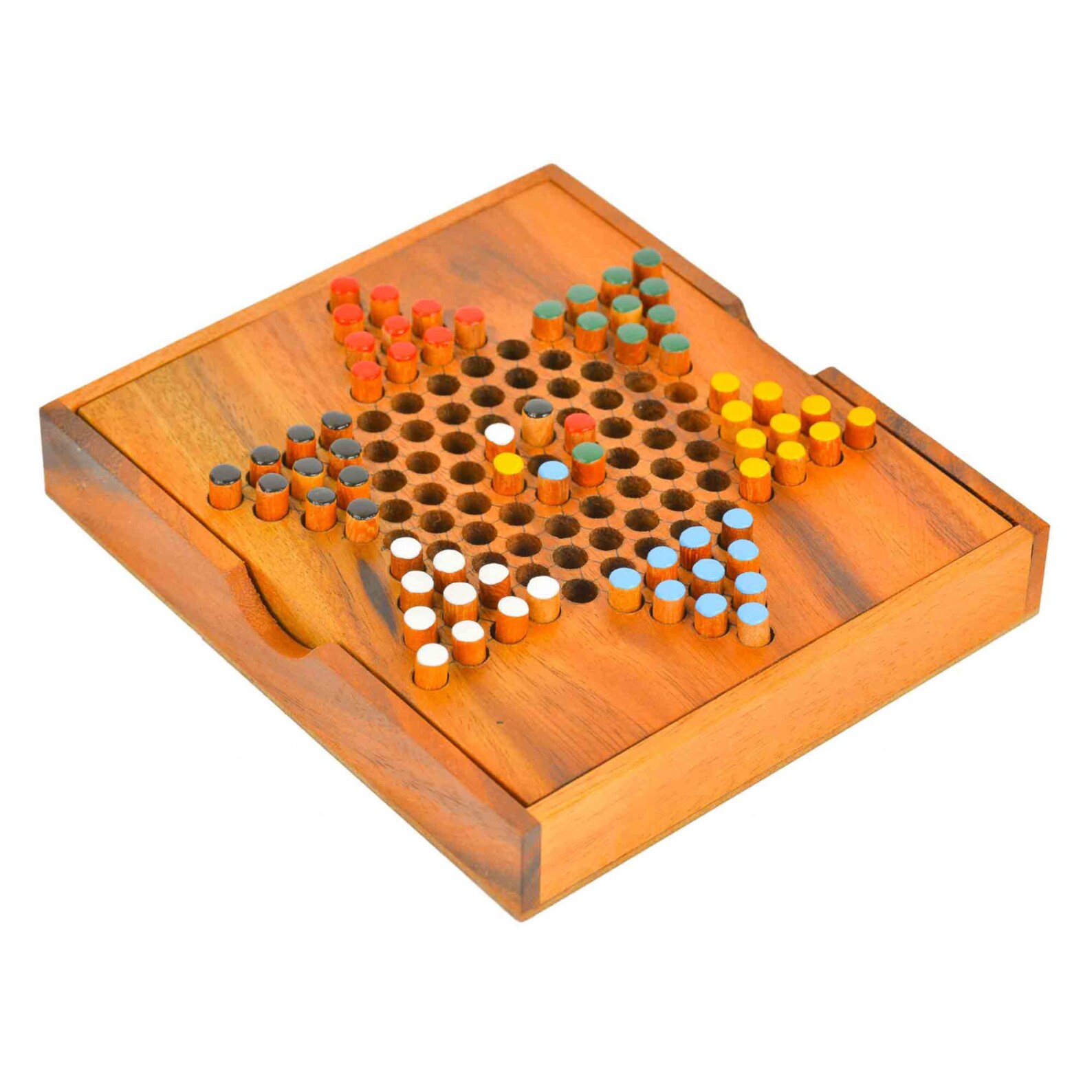 Wooden Toy : Chinese Checkers in Box the Organic Natural Puzzle Game ...