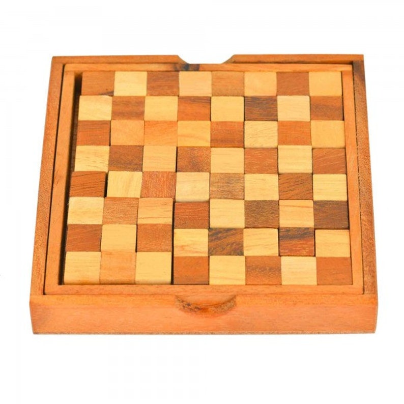 Wooden Toy : Pento Chess Puzzle the Organic Natural Puzzle - Etsy
