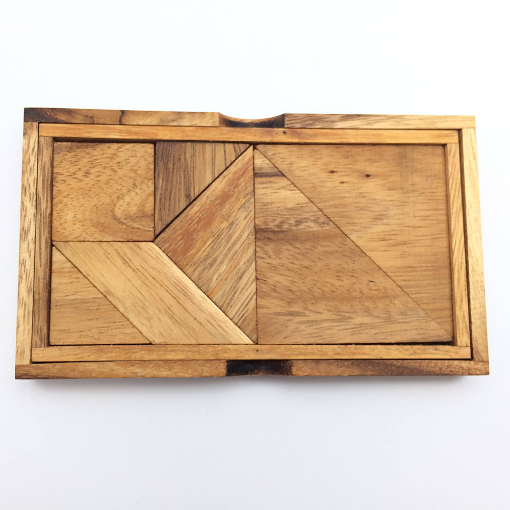 Wooden Toy : Tangram Long Box Wooden Puzzle Brain Teaser the - Etsy