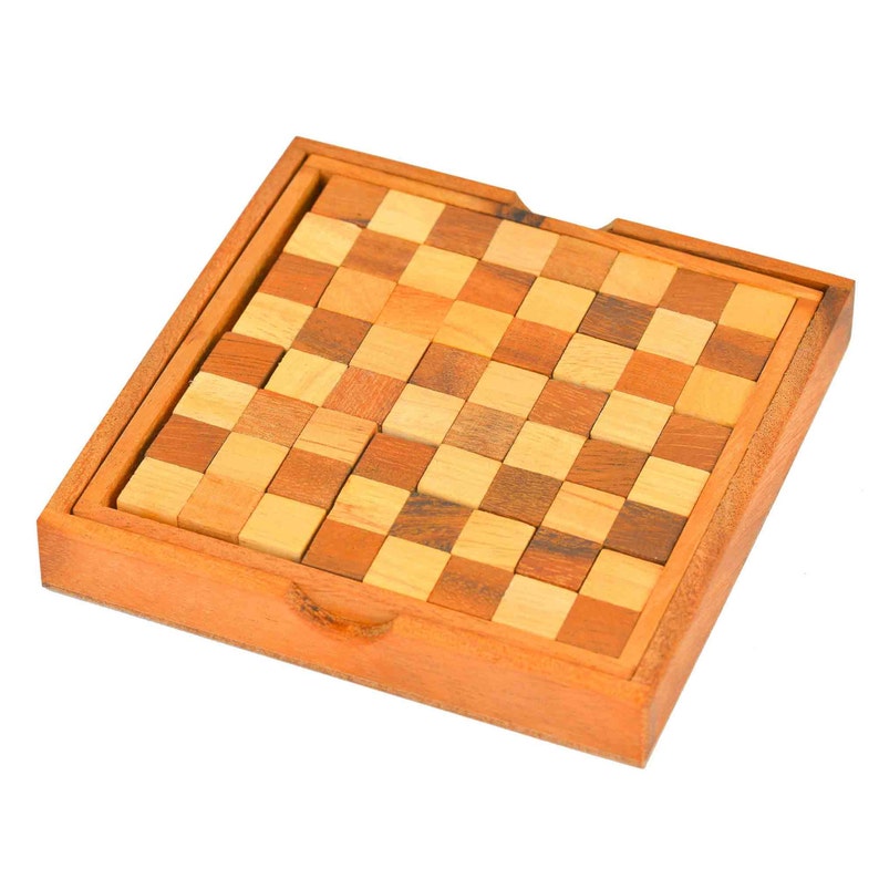 Wooden Toy : Pento Chess Puzzle the Organic Natural Puzzle - Etsy