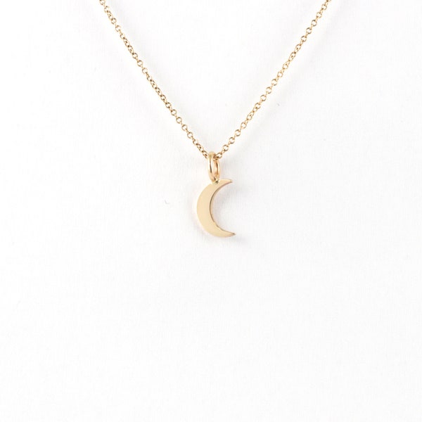 Gold Moon Necklace - Etsy