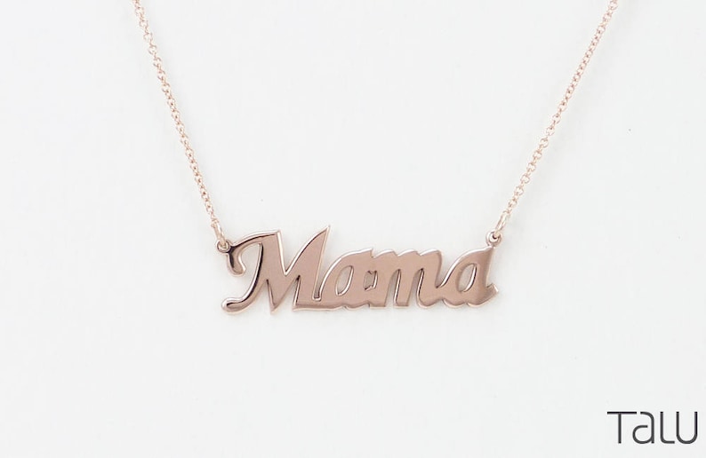 Gold Mama Necklace for New Mama Perfect Push Gift For | Etsy