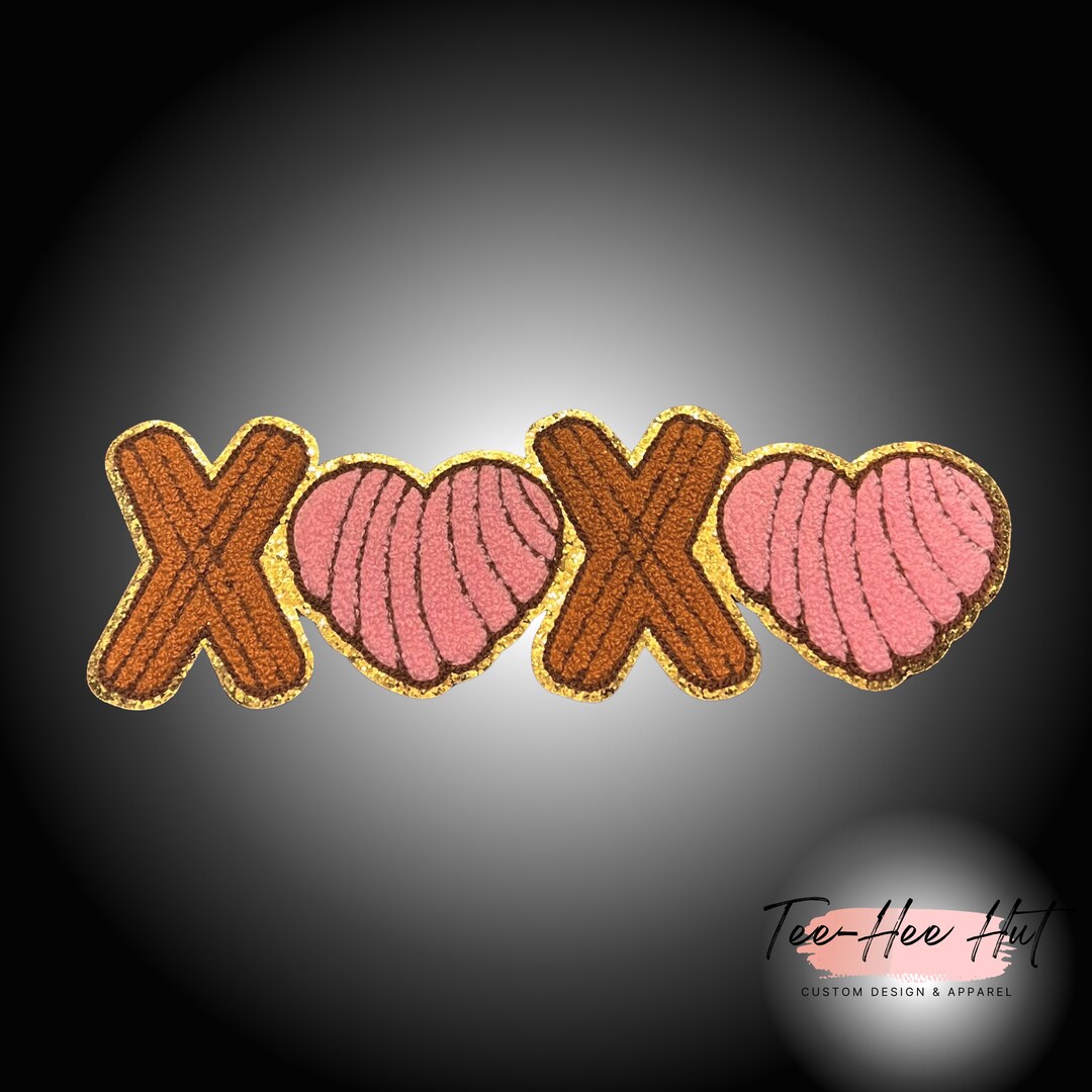 Churros & Concha Patch | Chenille Patch | Iron on Patch | DIY Patch | Pan Dulce Patch | Spanish ...