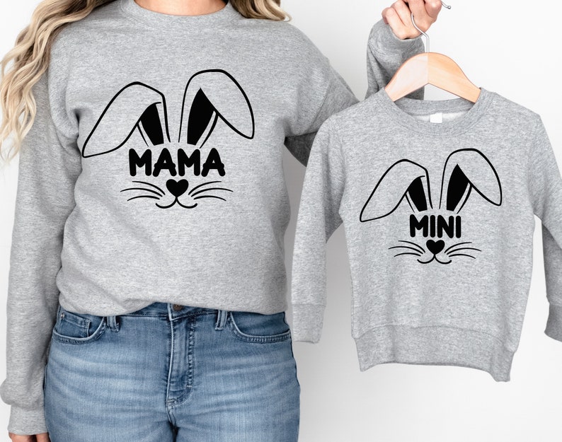Easter Gift Mama & Mini SVG Easter Bunny Mini Me SVG Easter PNG ...