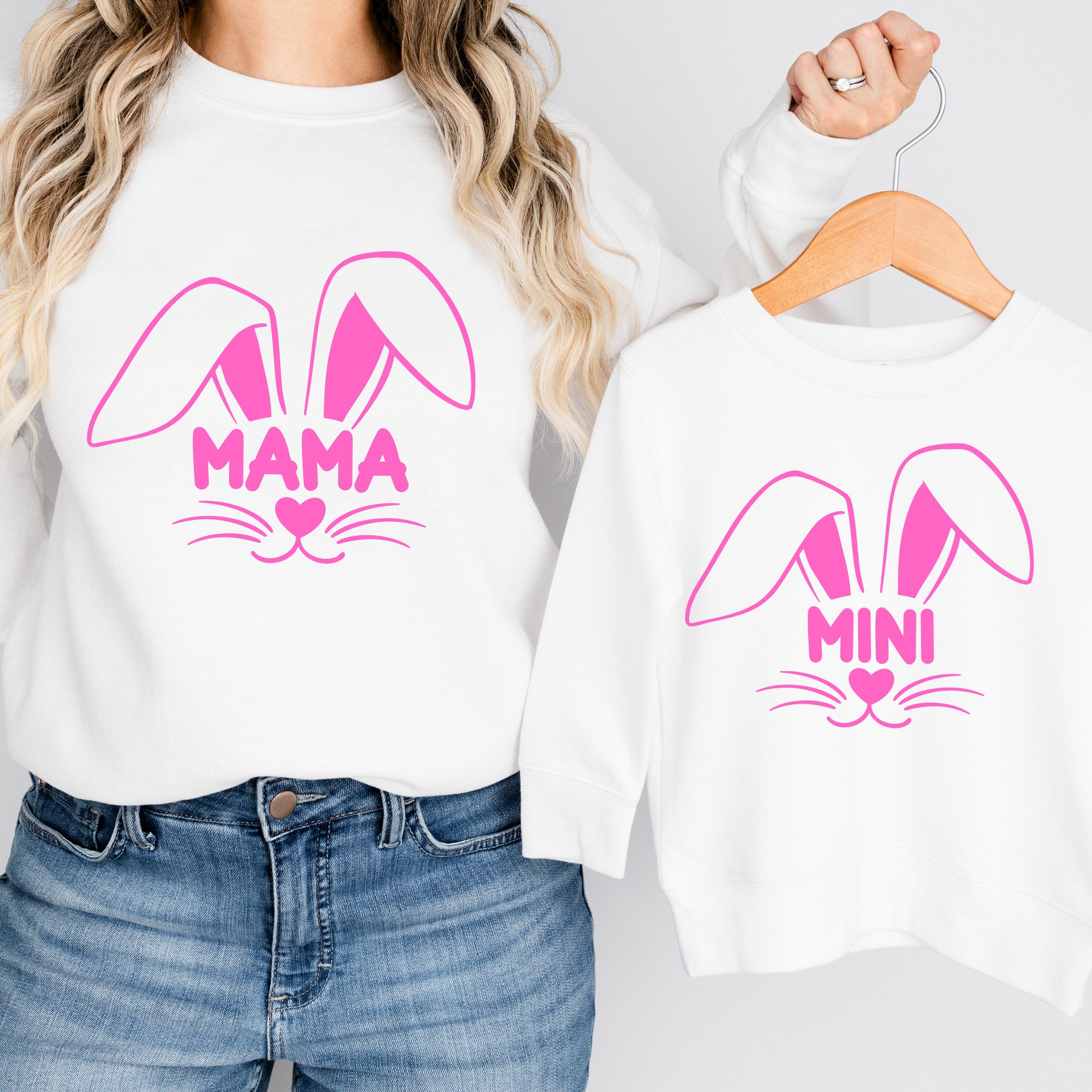 Easter Gift Mama & Mini SVG Easter Bunny Mini Me SVG Easter PNG ...