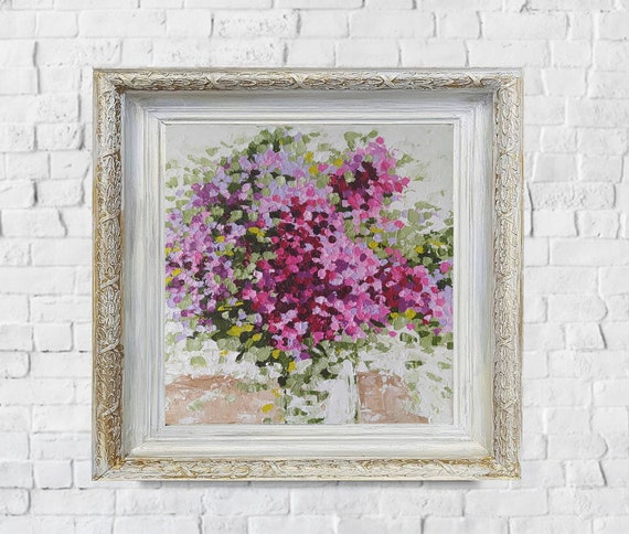 Lilac Painting Original Oil Canvas Flower Painting - Etsy