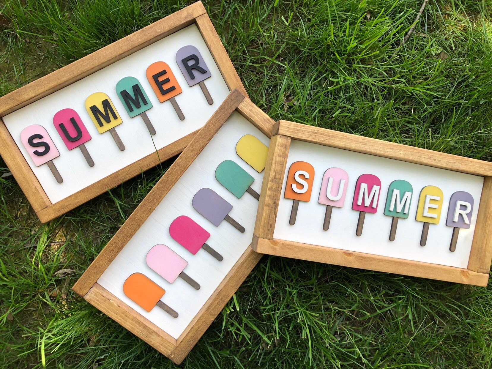 Summer Decor/ Summer Signs/ Popsicle Sign/ Coffee Bar Sign/ 3D - Etsy