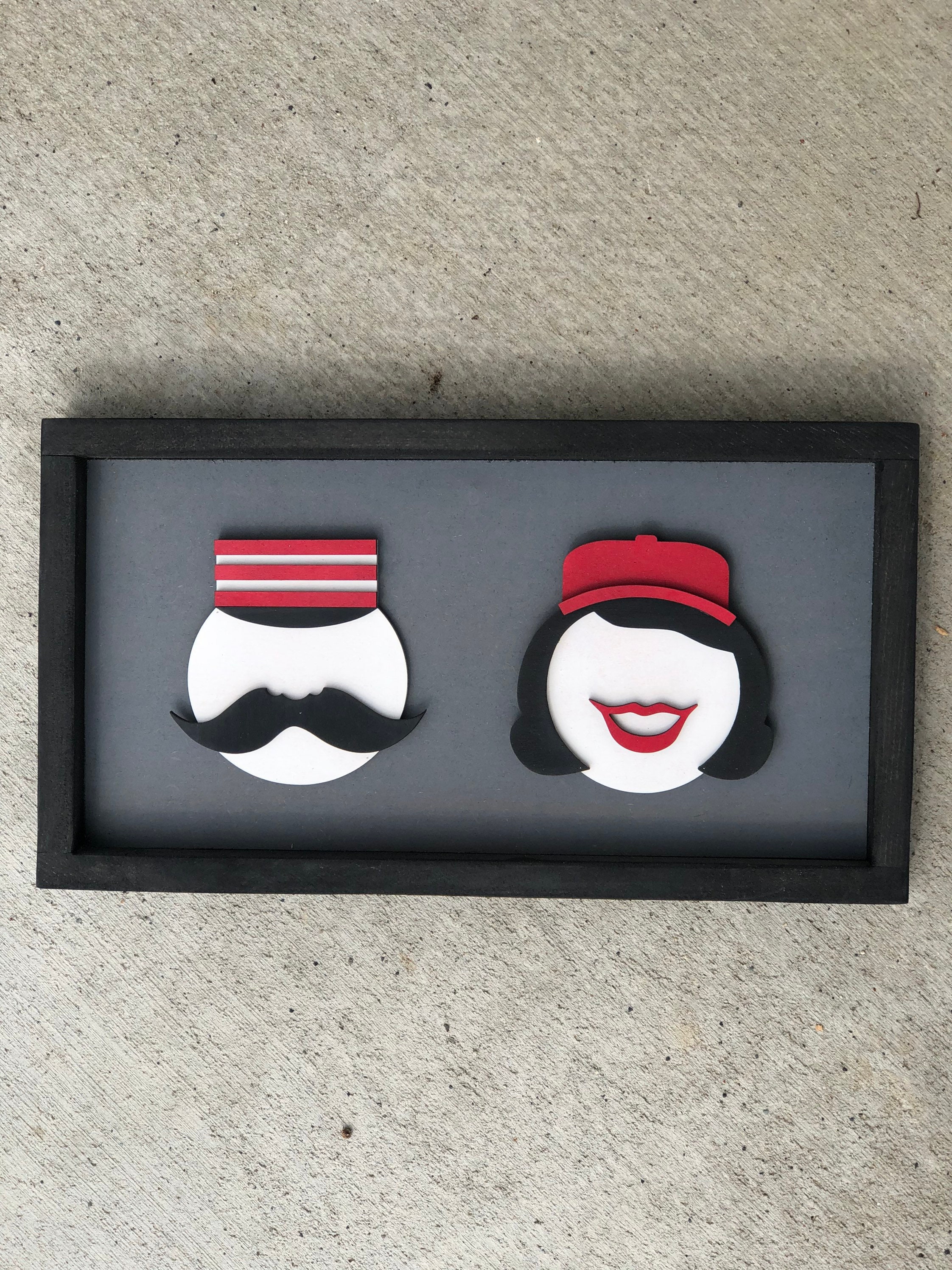 Cincinnati Reds Inspired Decor. Mr Red. Rosie. Baseball. Cincinnati ...