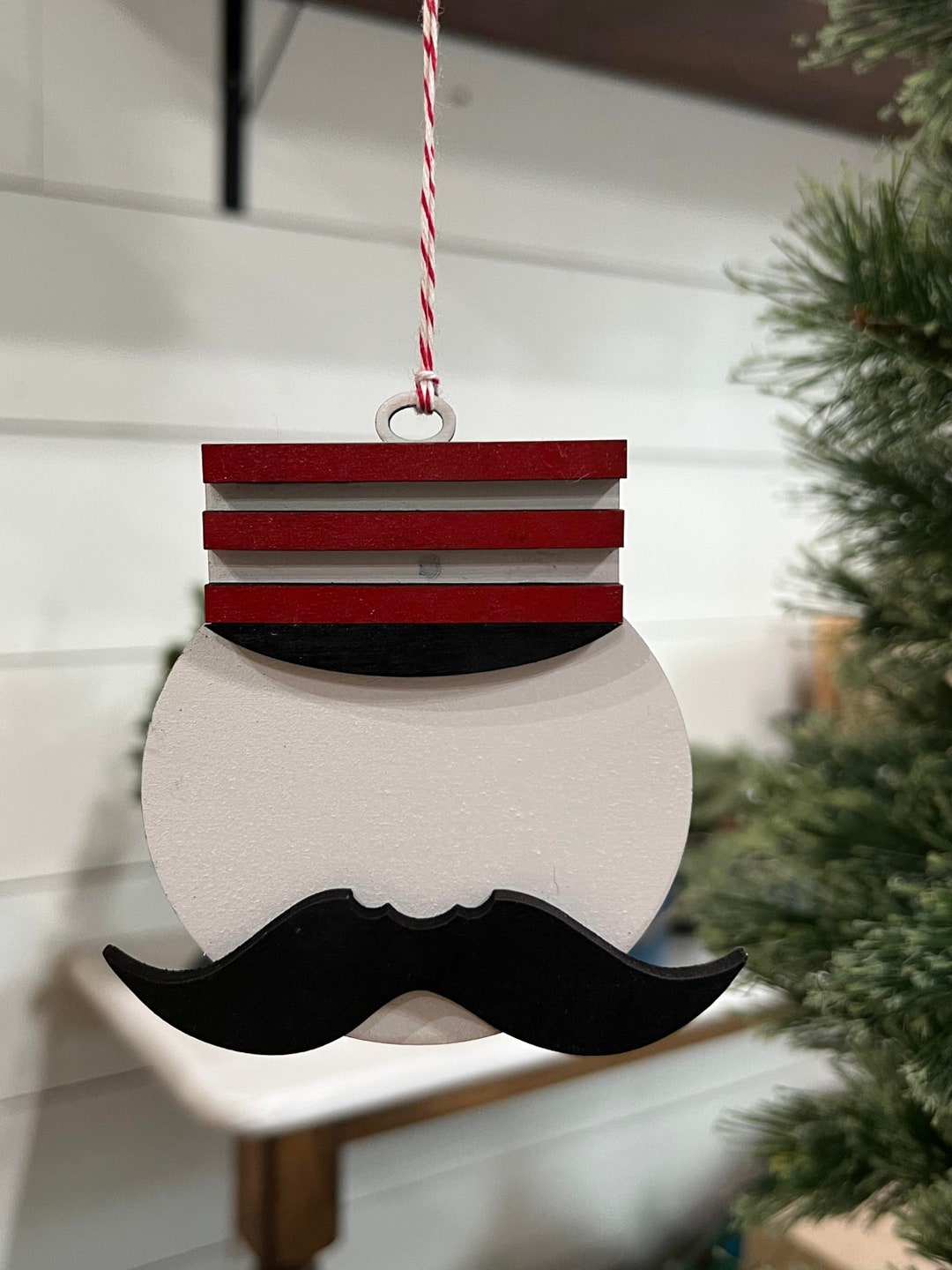 Cincinnati Mr Redlegs Christmas Ornament. Go Reds. Mr Redlegs. Mustache ...