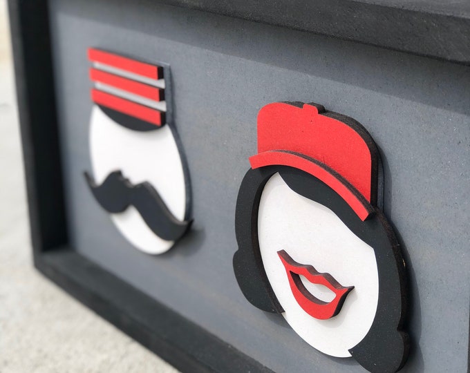 Cincinnati Reds Inspired Decor. Mr Red. Rosie. Baseball. Cincinnati ...