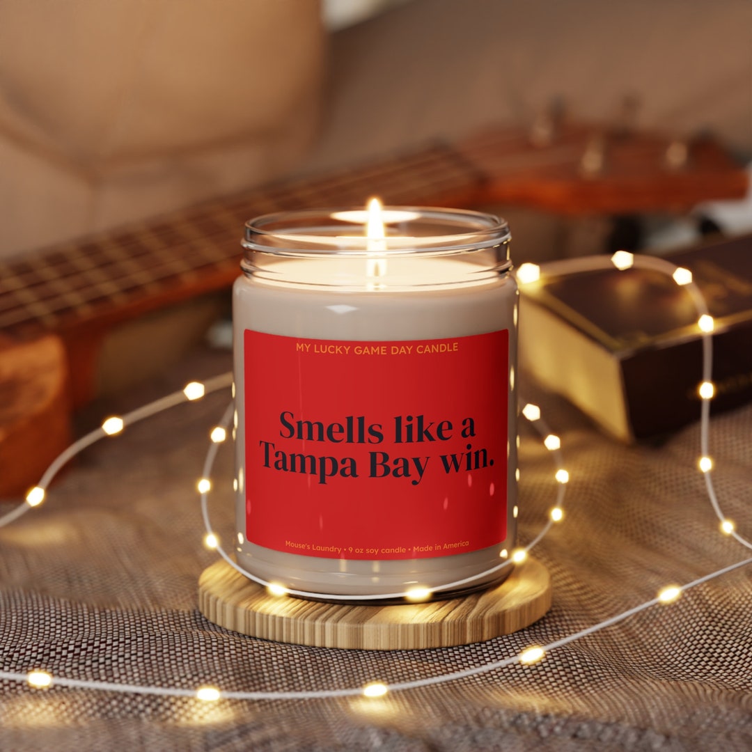 Smells Like A Tampa Bay Win Scented Soy Candle 9oz Unique Holiday ...