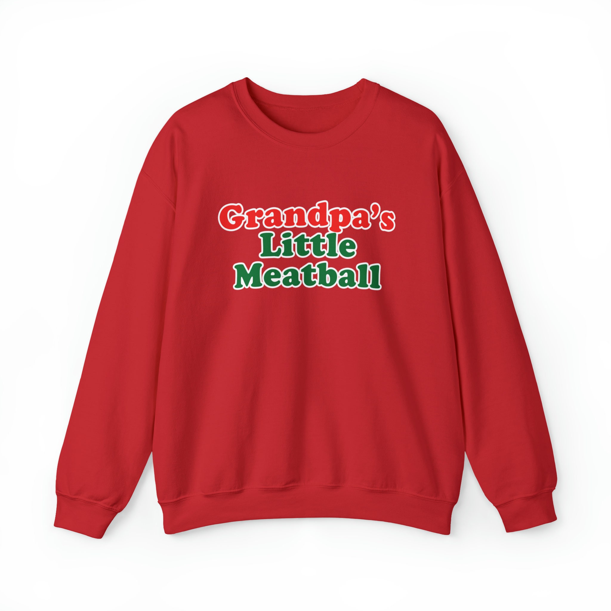 Grandpa's Little Meatball Unisex Heavy Blend Cotton Sweatshirt Italian ...