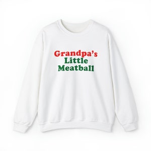 Grandpa's Little Meatball Unisex Heavy Blend Cotton Sweatshirt Italian ...