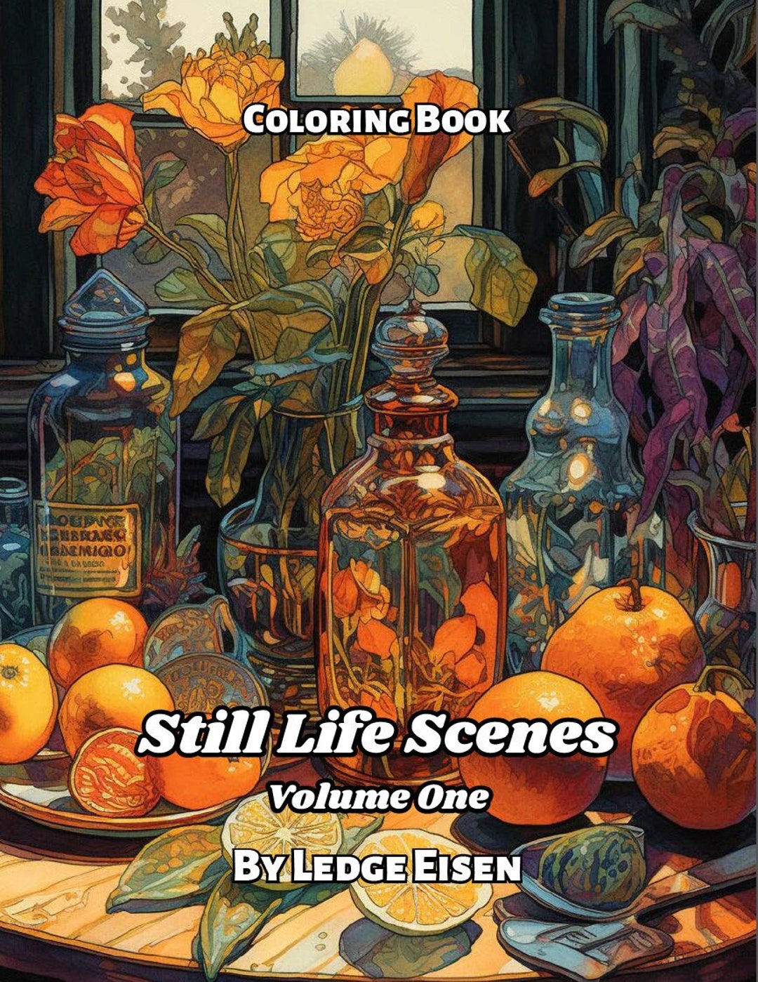 Still Life Scenes Volume One Coloring Book - Etsy