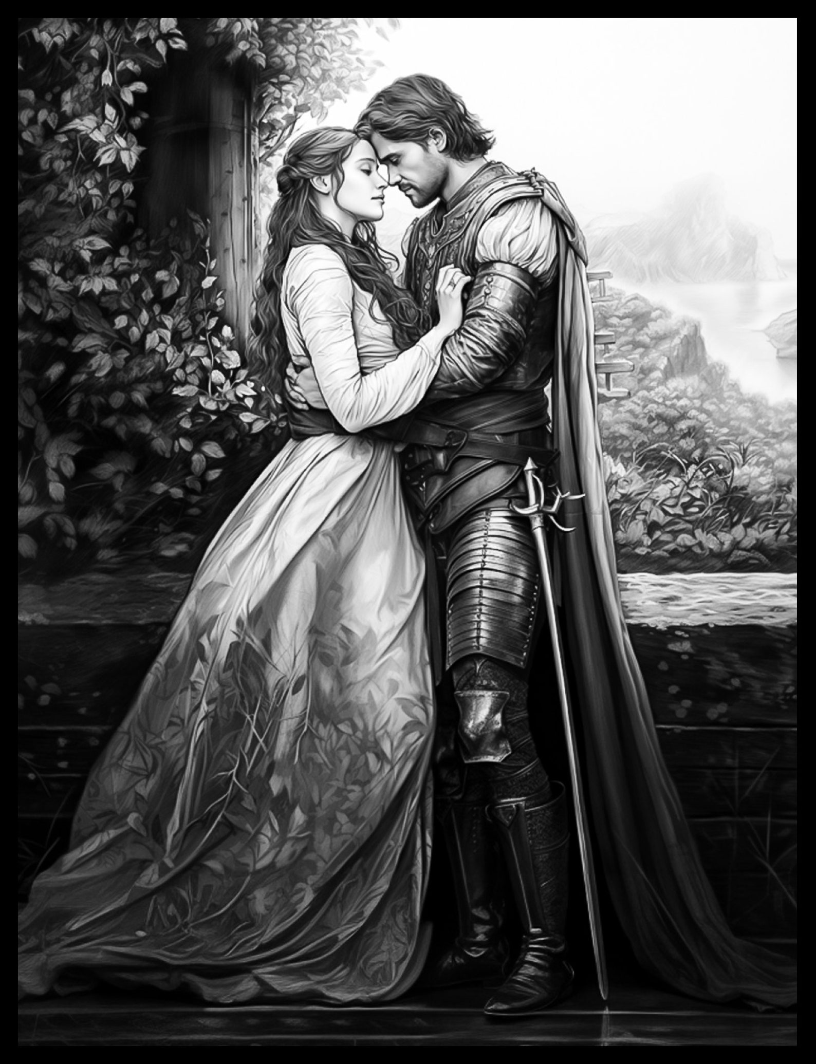 Romantic Camelot Coloring Book - Etsy
