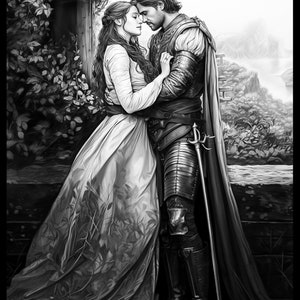 Romantic Camelot Coloring Book - Etsy