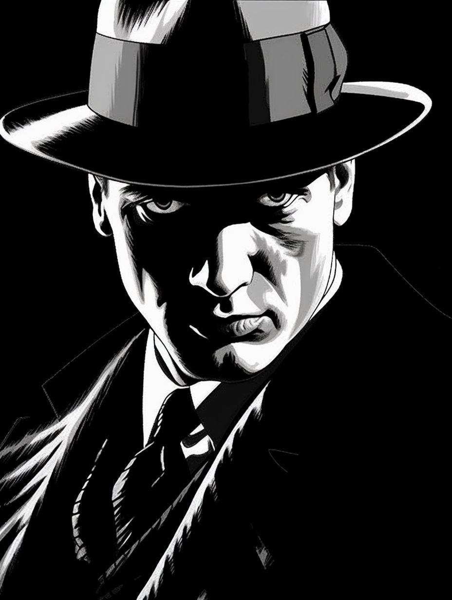Film Noir Mob Boss Coloring Book Volume One - Etsy