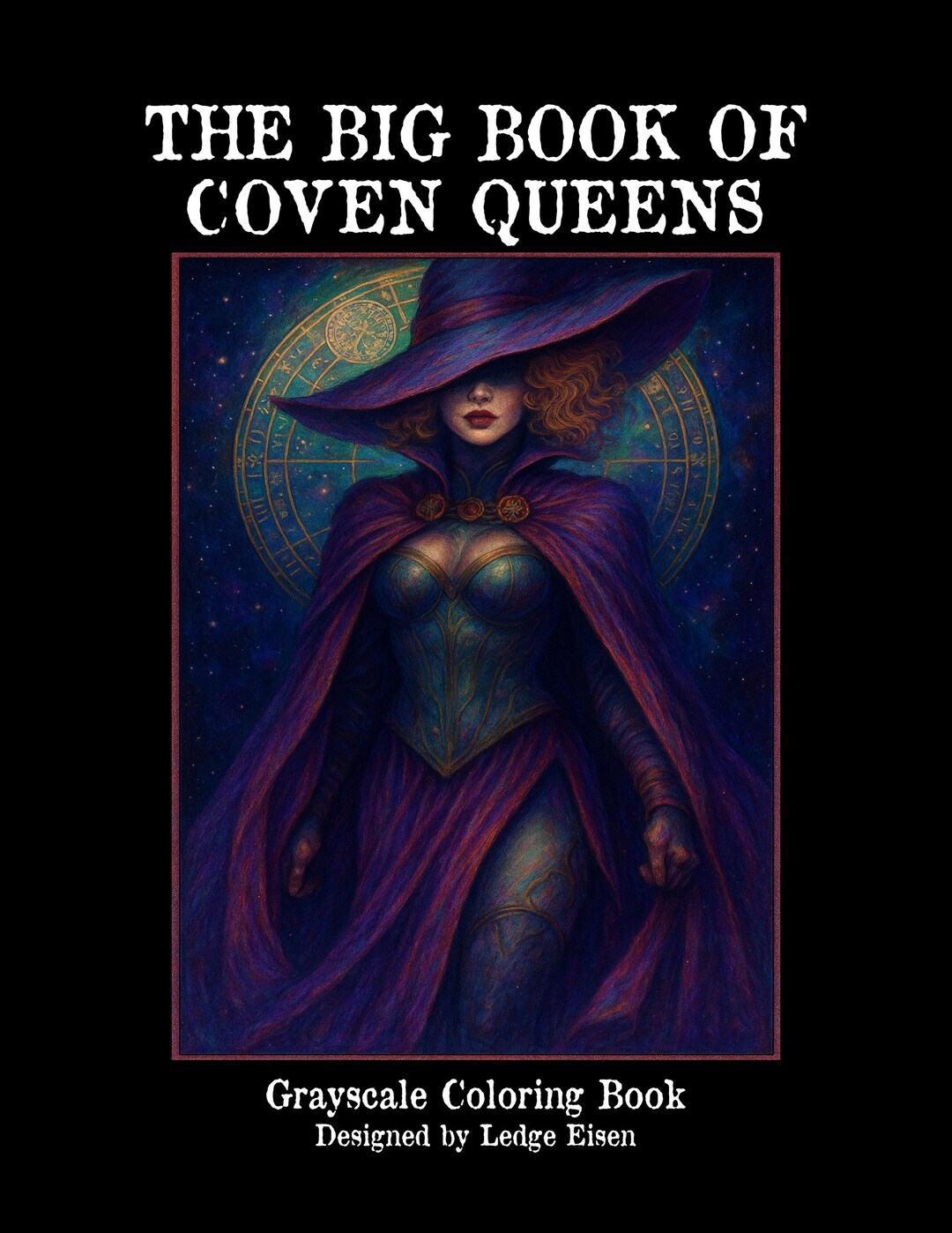 The Big Book of Coven Queens - Grayscale Colouring Book - Etsy