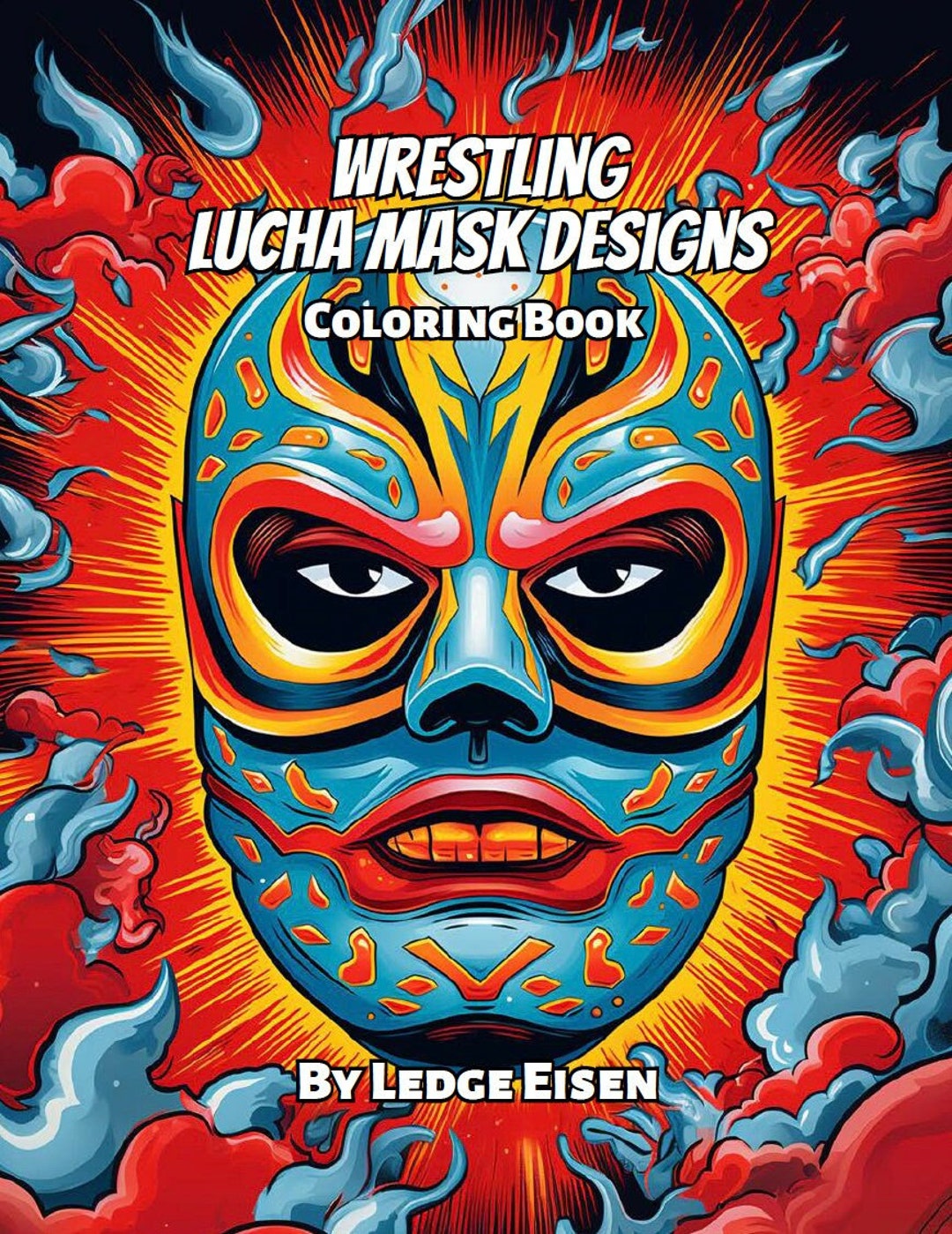 Wrestling Lucha Mask Designs Coloring Book - Etsy