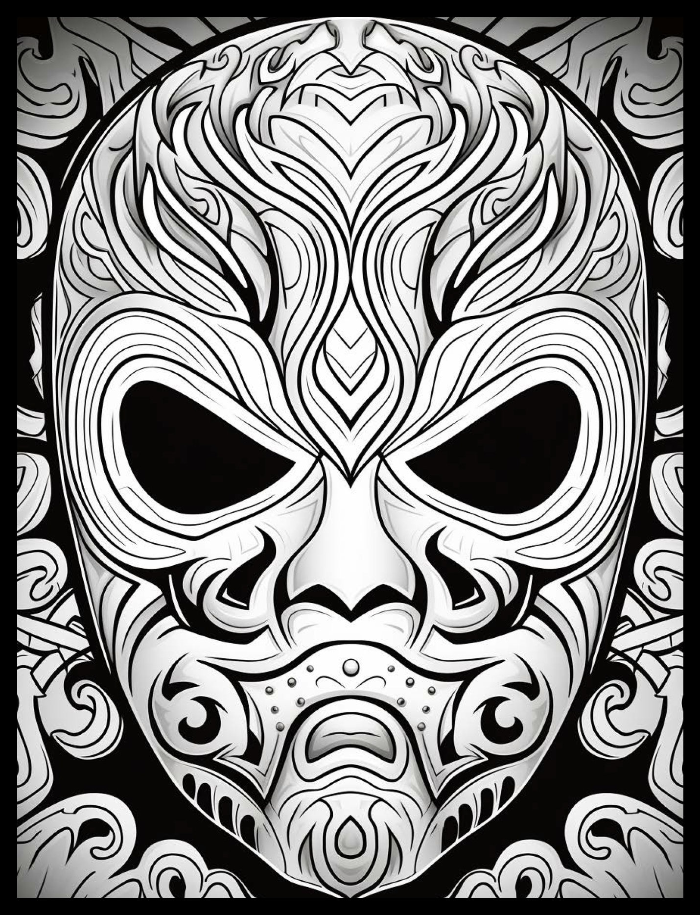 Wrestling Lucha Mask Designs Coloring Book - Etsy