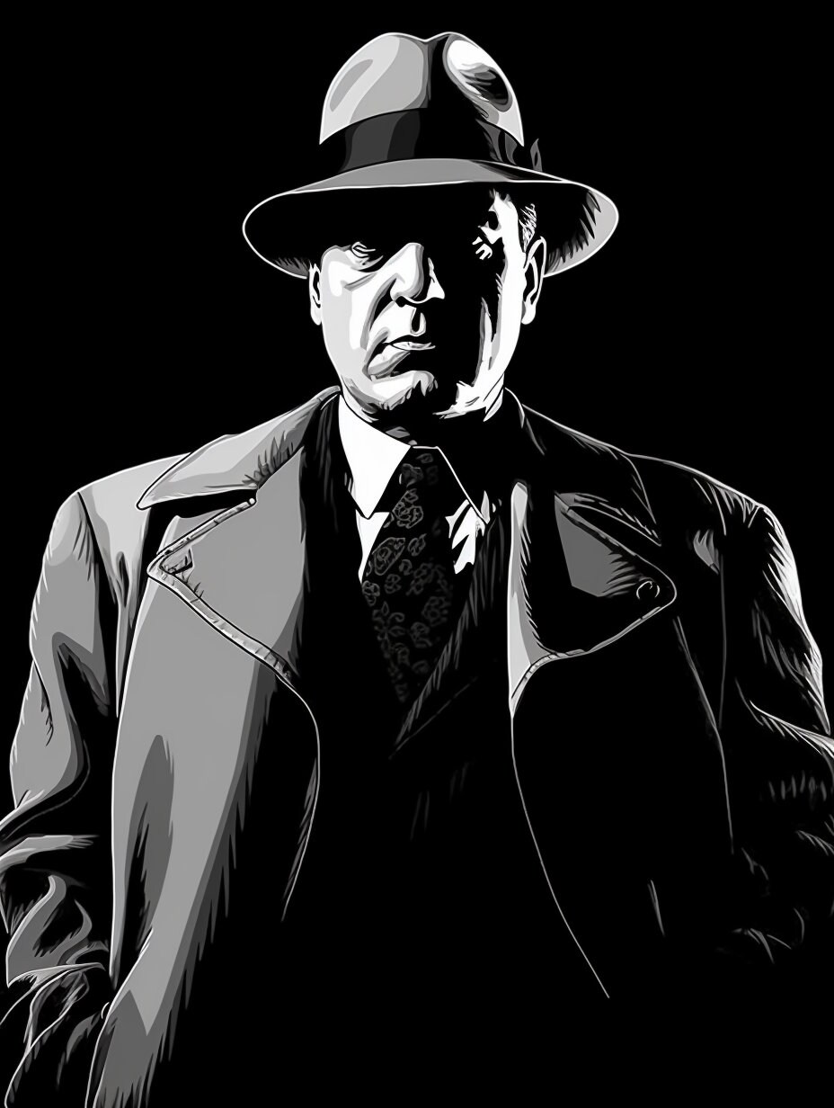 Film Noir Mob Boss Coloring Book Volume One - Etsy