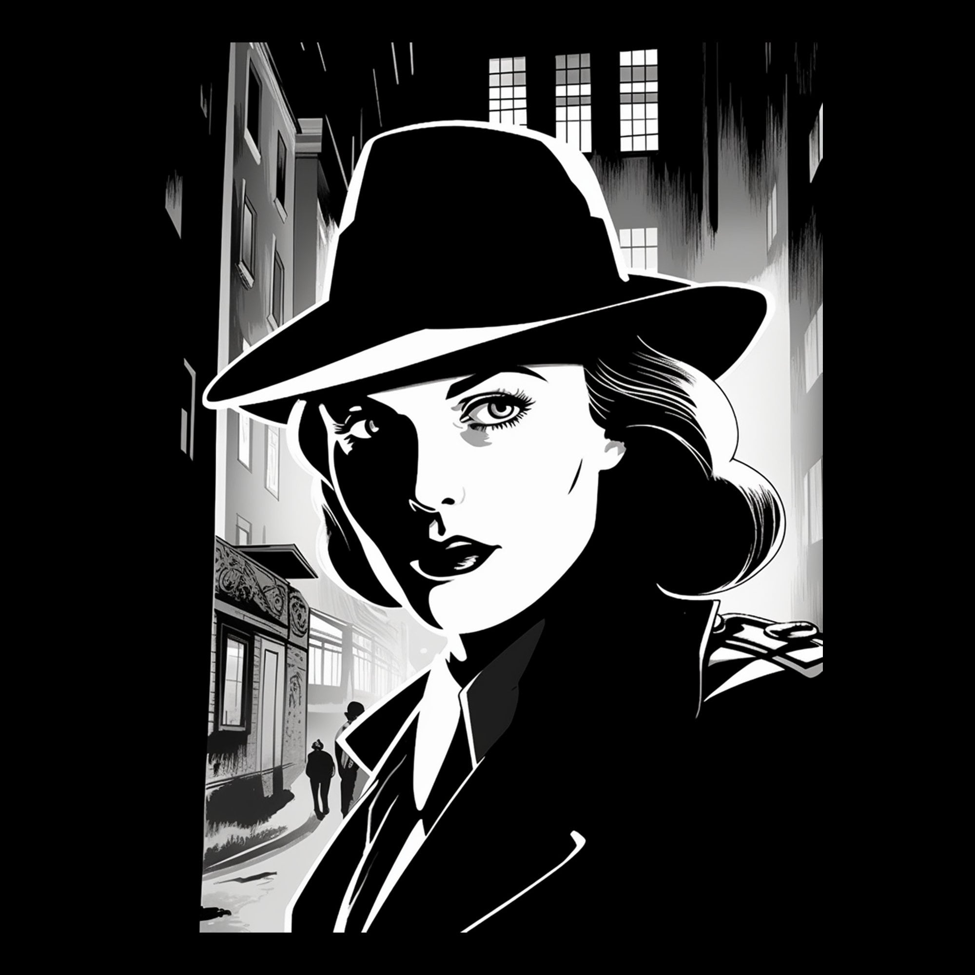 Film Noir Scenes Volume One Coloring Book - Etsy