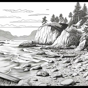 Pacific Northwest Volume One Coloring Book - Etsy