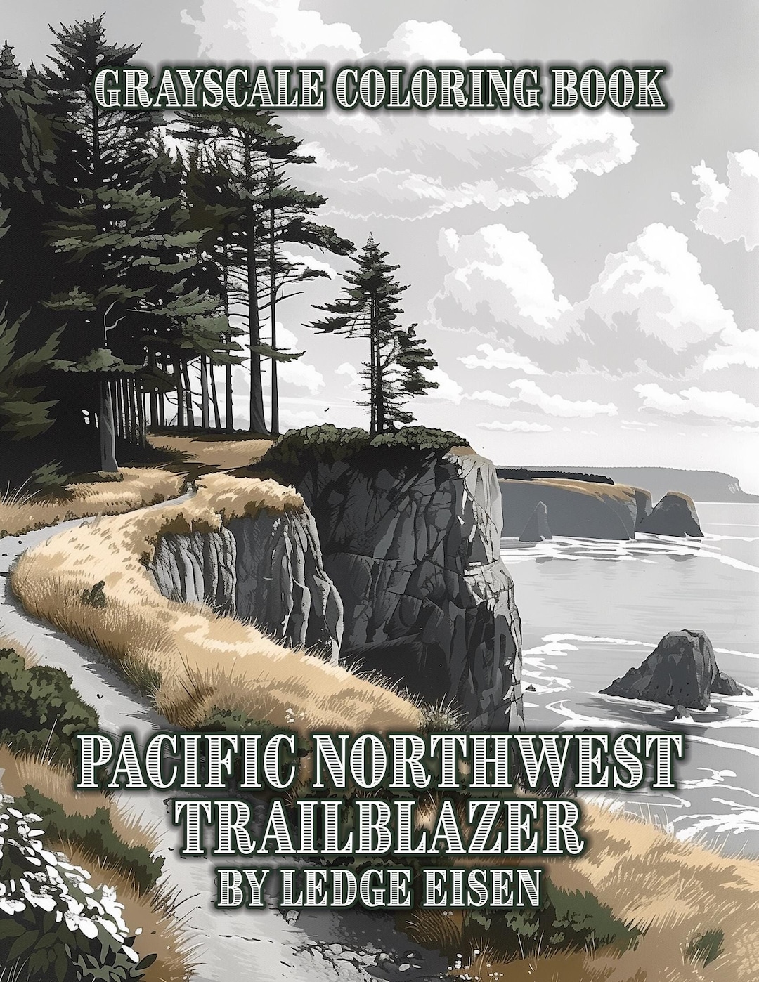 Pacific Northwest Trailblazers Grayscale Colouring Book. - Etsy