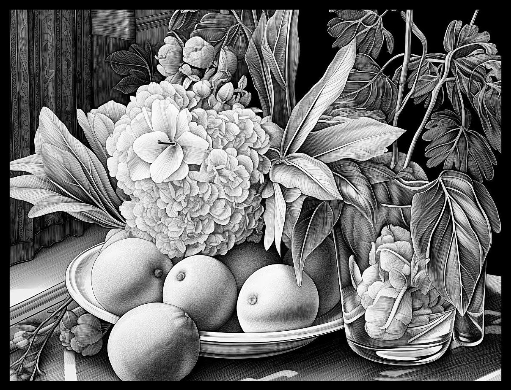 Still Life Scenes Volume One Coloring Book - Etsy
