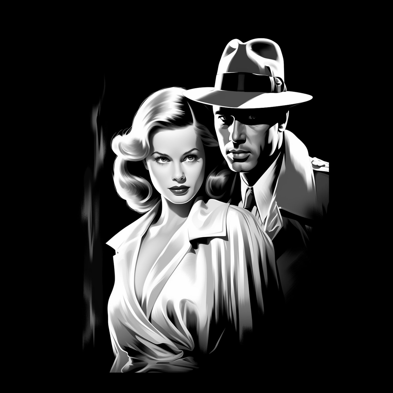 Film Noir Scenes Volume One Coloring Book - Etsy