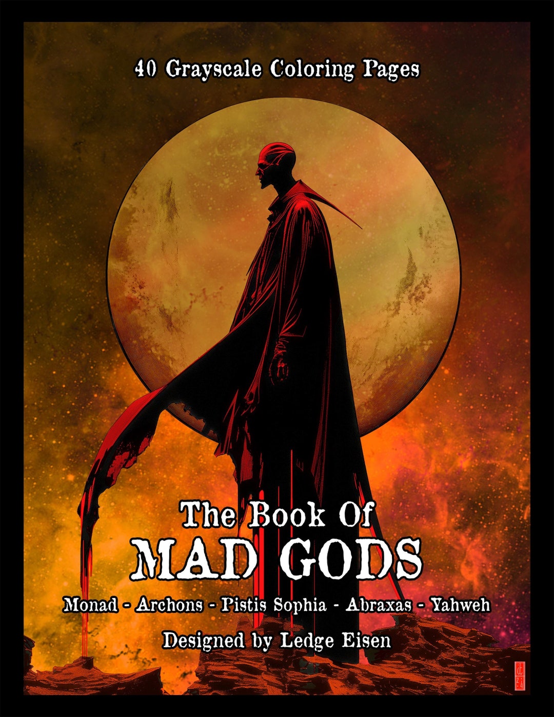 The Book of Mad Gods Compendium Grayscale Coloring Book - Etsy