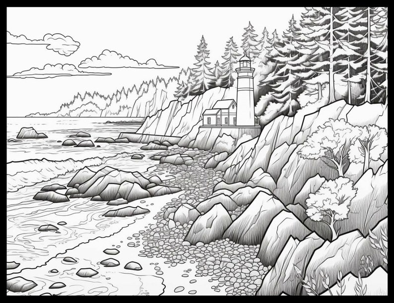 Pacific Northwest Volume One Coloring Book - Etsy