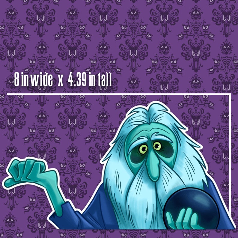 Hitchhiking Ghost Peeker Bumper Sticker - Etsy