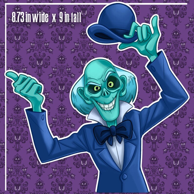 Hitchhiking Ghost Peeker Bumper Sticker - Etsy