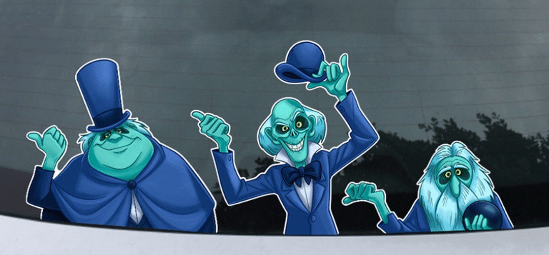 Hitchhiking Ghost Peeker Bumper Sticker - Etsy