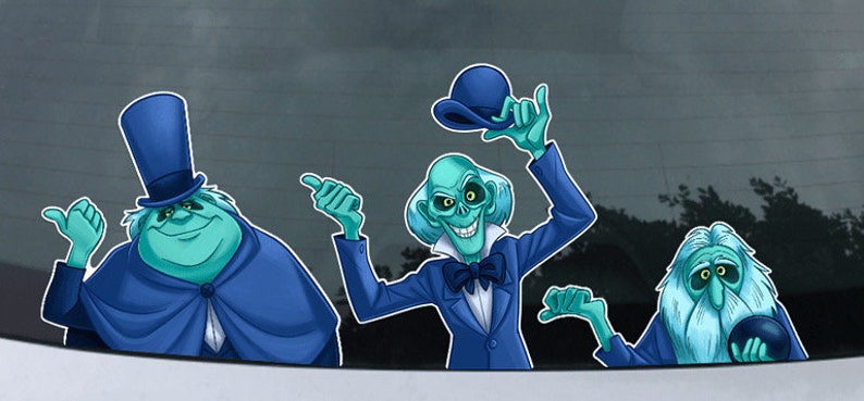 Hitchhiking Ghost Peeker Bumper Sticker - Etsy