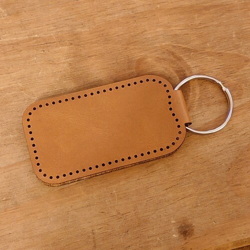 Leather Keychain Template for Laser Cutting - Etsy