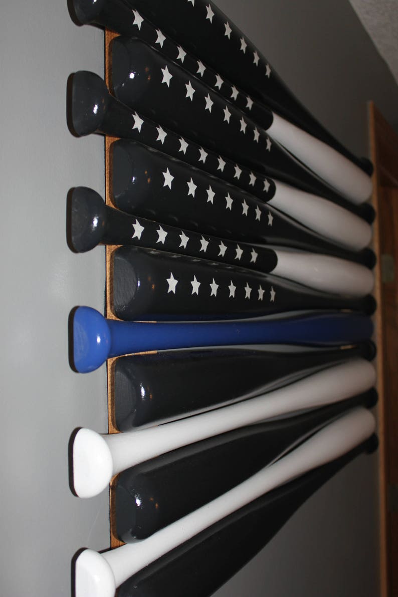Thin Blue Line Baseball Bat Flag Law Enforcement Officer / - Etsy