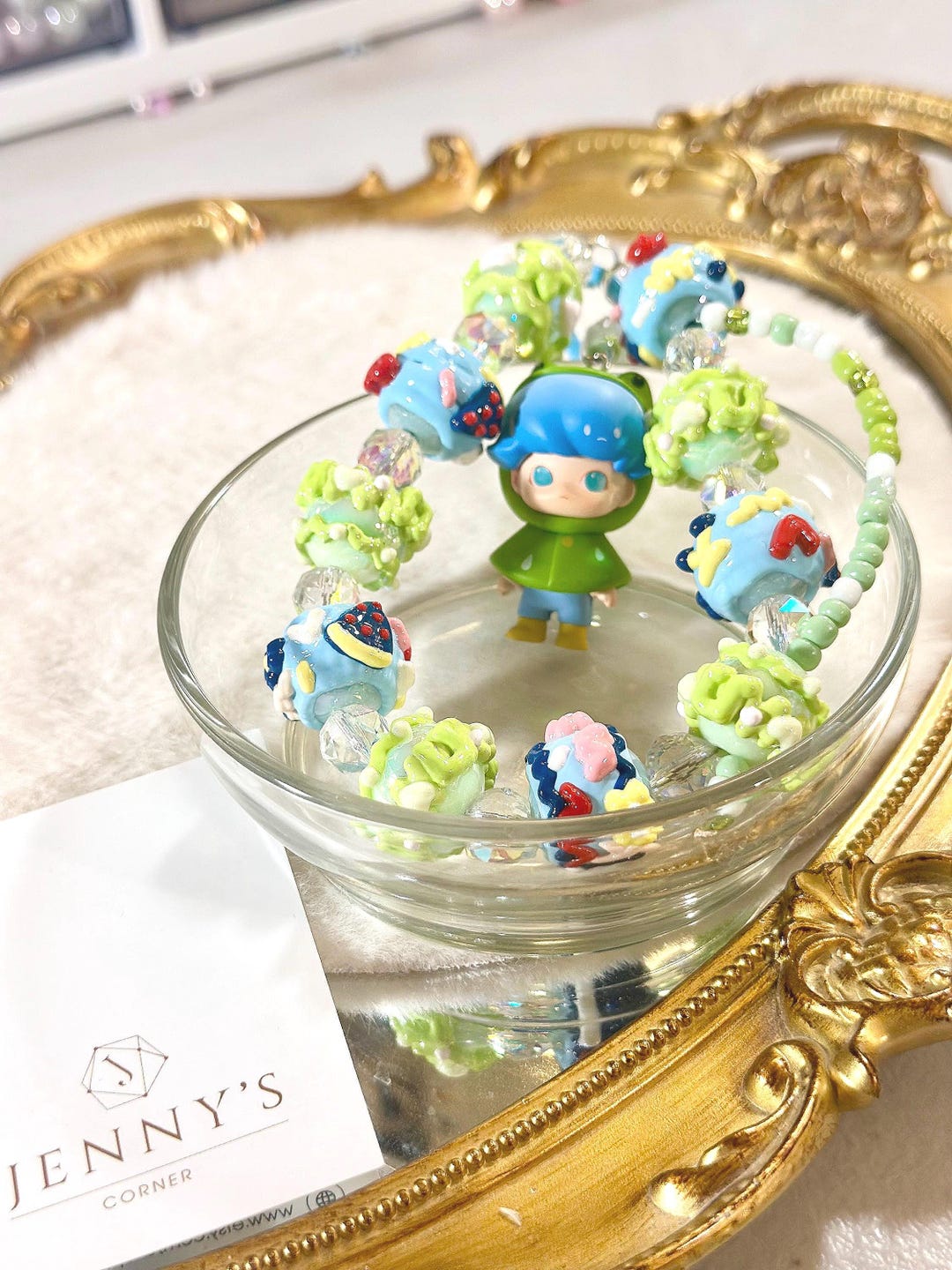 Cute Doll Hand Painted Keychain/ Dimoo Frog Doll Keychain/ Popmart Doll ...