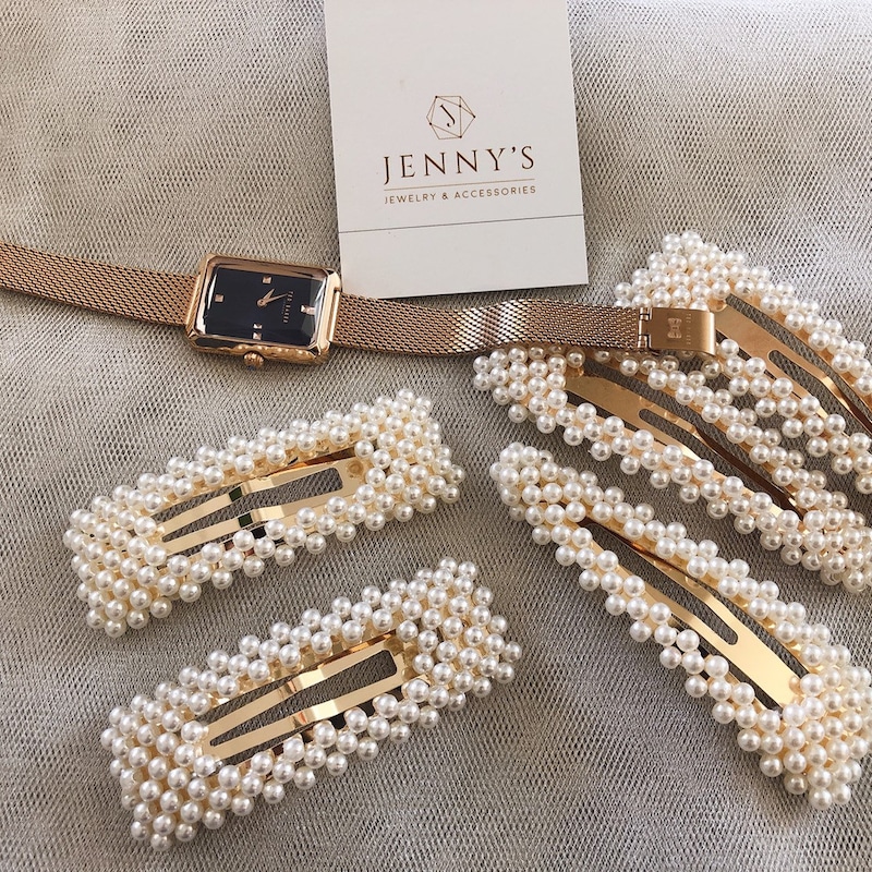 Pearl Hair Clip - Etsy